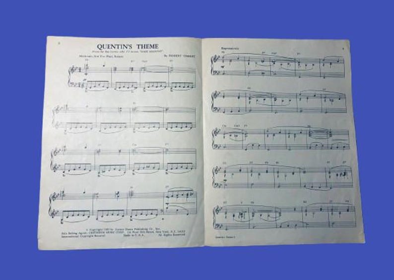 Quentin's Theme Band Score Sheet Music - Etsy