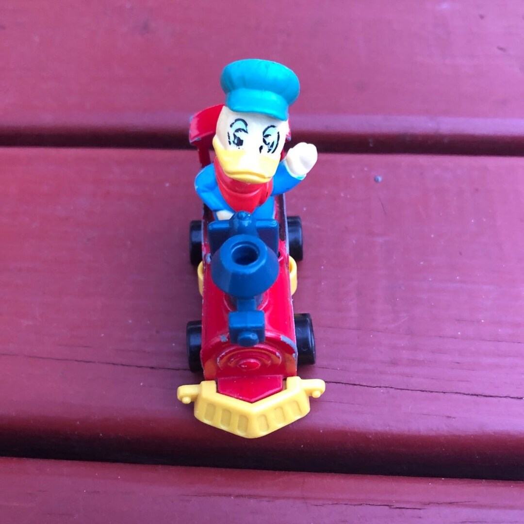 Vintage 1993 Walt Disney Diecast Donald Duck Conductor Train TOMY - Etsy