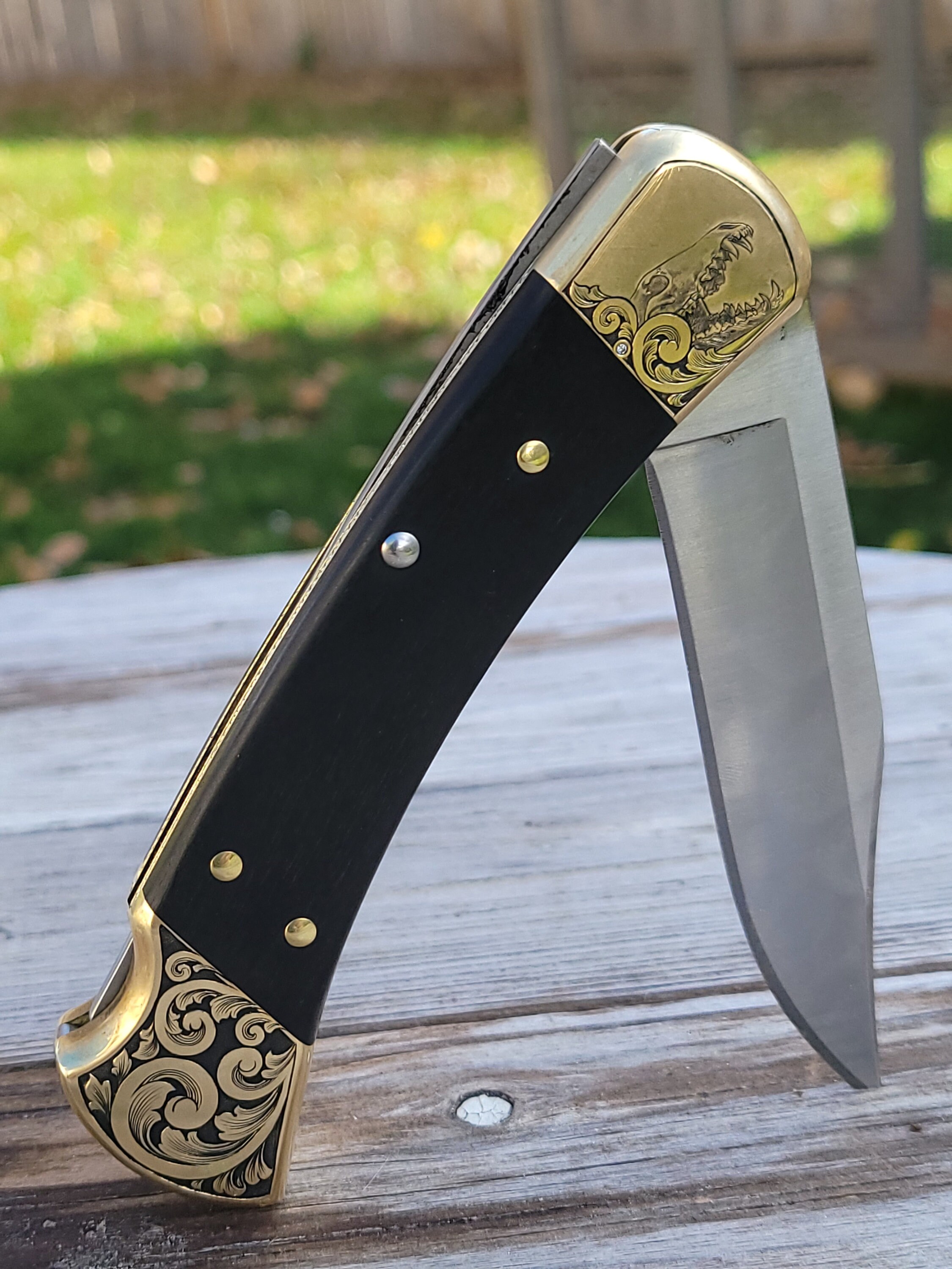 Buck 110 Folder Hand Engraved Single Edition fox - Etsy