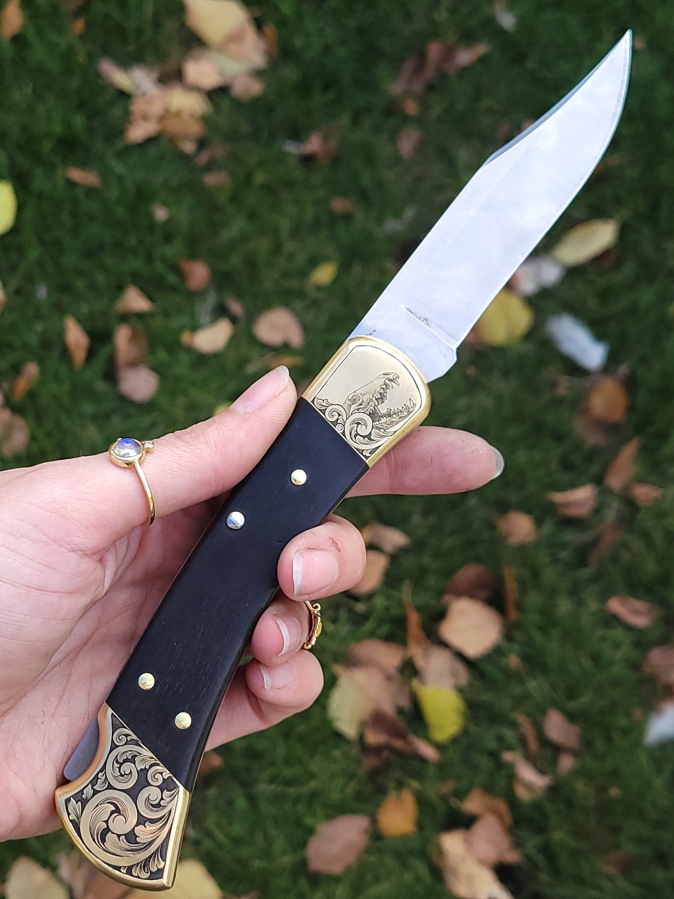 Buck 110 Folder Hand Engraved Single Edition fox - Etsy