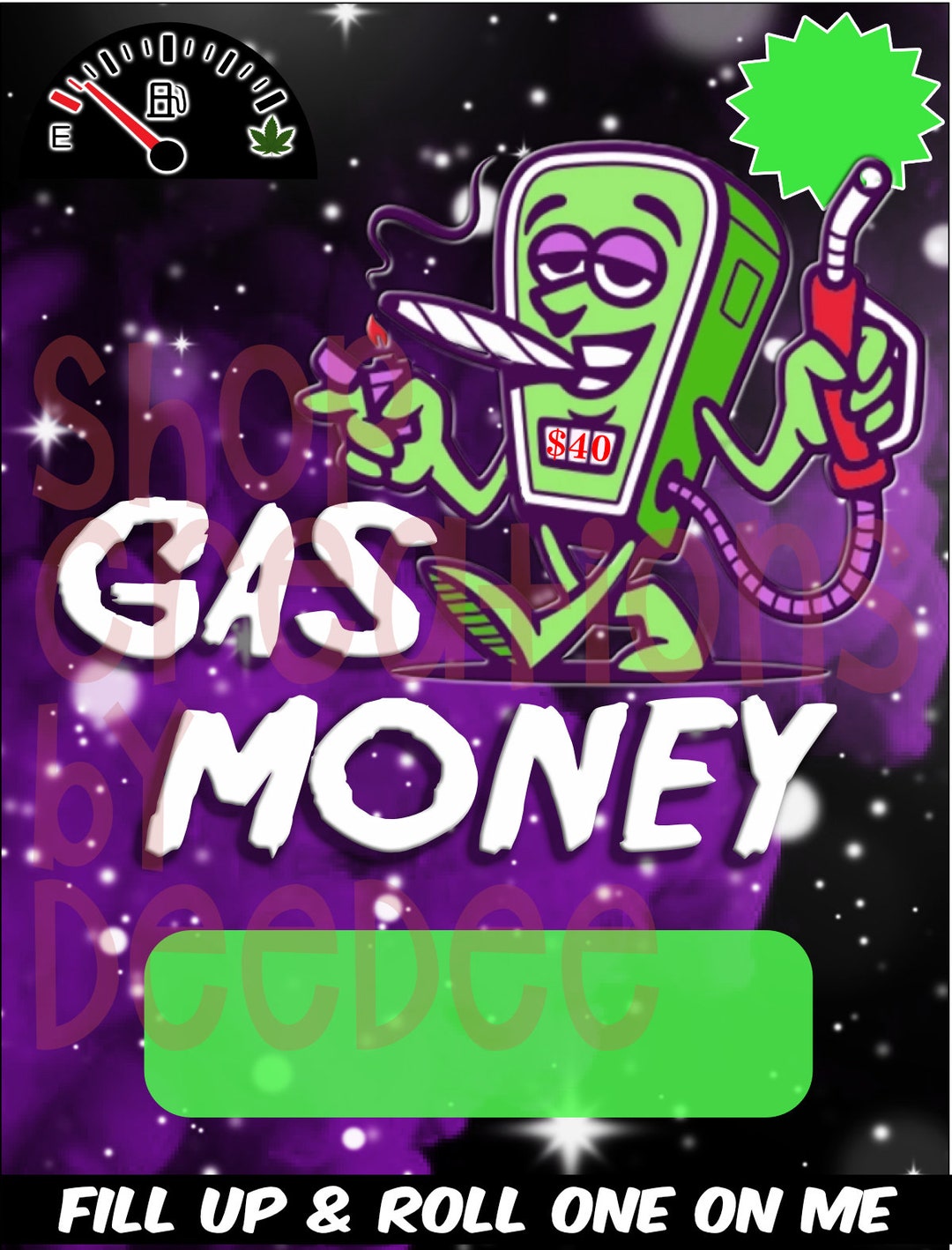 Gas Money-money Holder Card Template - Etsy