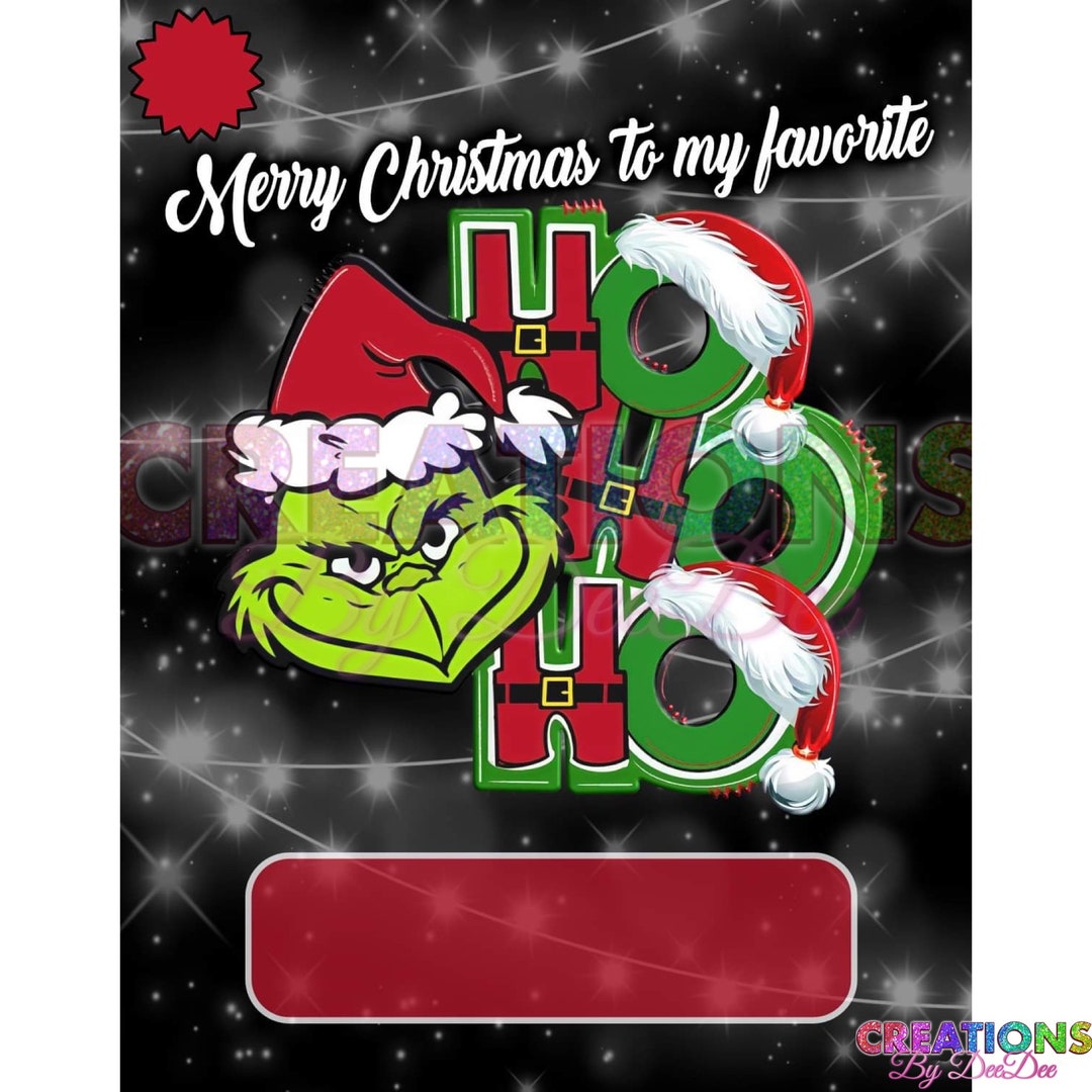 Merry Christmas to My Favorite Hohoho-money Holder Card Template - Etsy