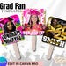 Class of 2025 Graduation Fan Template – Editable Canva Pro DIY ...