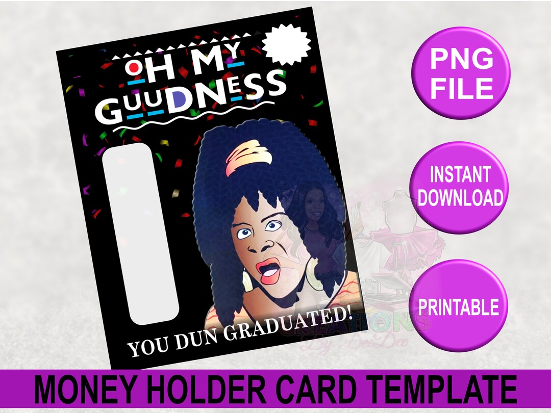Graduation Money Holder Card Template - Etsy