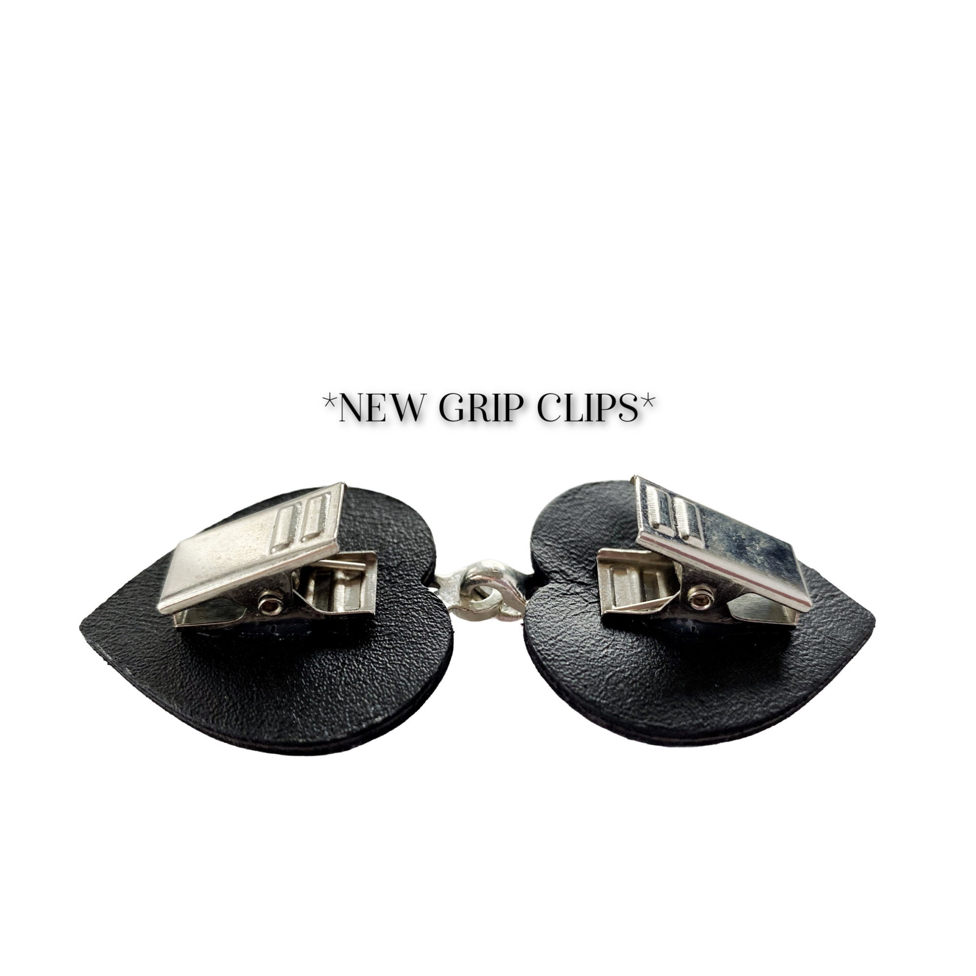 Cinch Clip | Waist Cincher | Silver on Gray Leather Dress Clips | Cloak ...