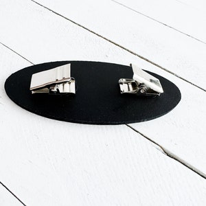 NEW Cinch Clip | Silver & Black Leather Closure for Jackets, Shirts ...