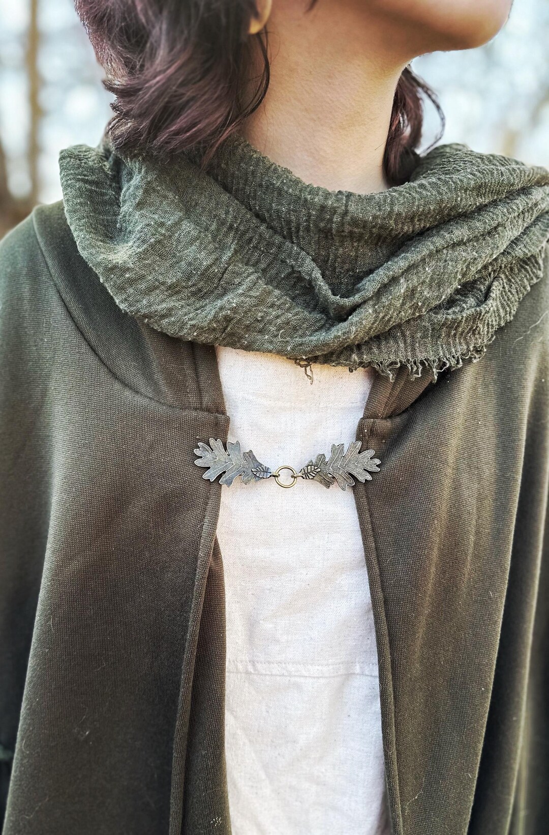 NEW Bronze Oak Leaf Cloak Clasp "terebinth" | Renaissance Fair Outfit ...
