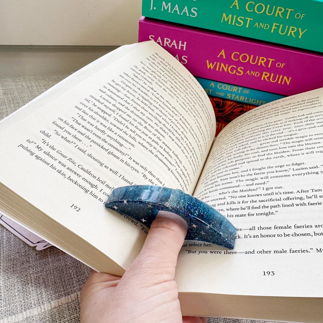 Glitter Starry Night Book Page Holder Gift for Reader Fantasy Book ...