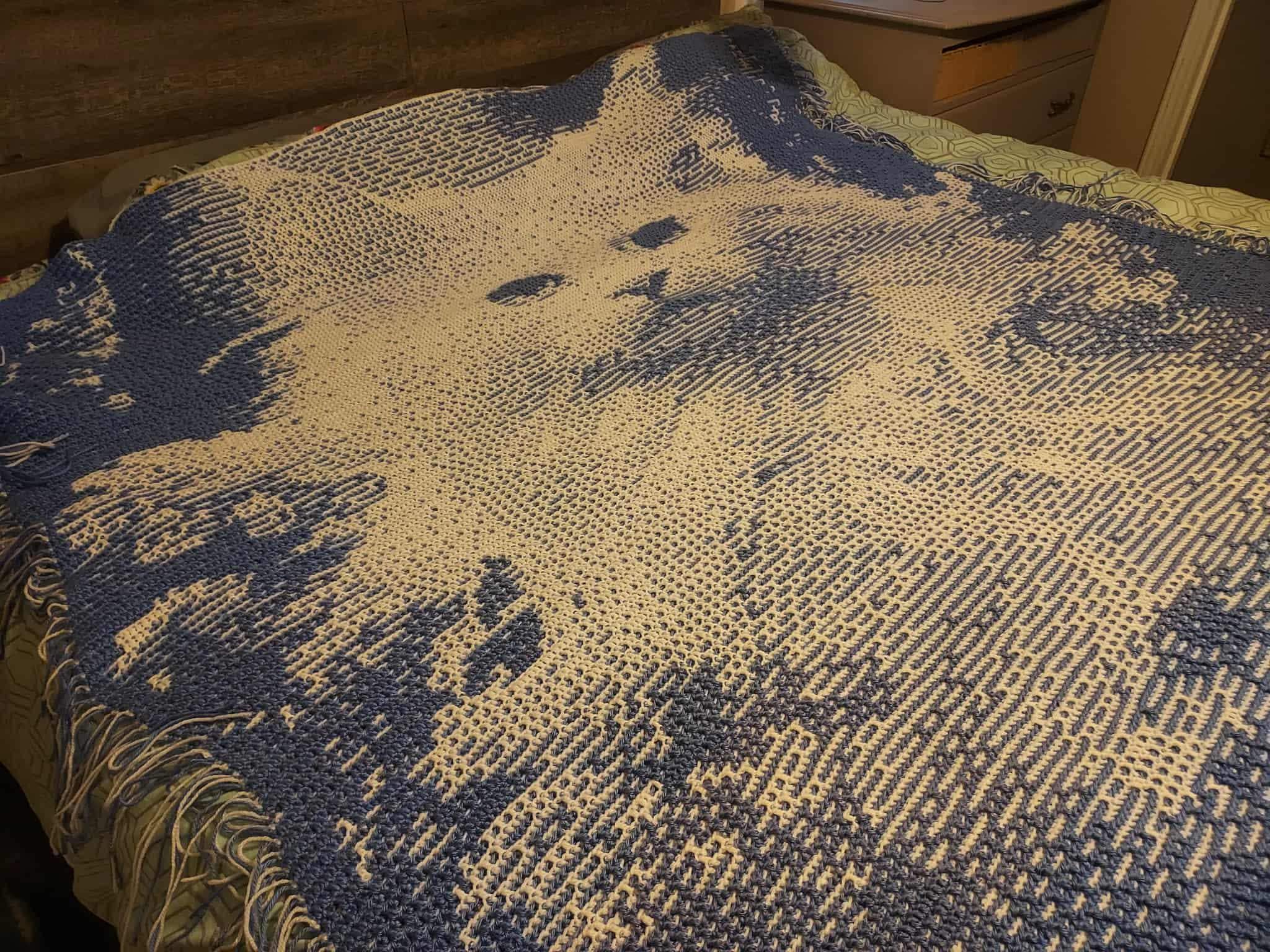 Overlay Mosaic Crochet, "white Cat" Pattern, PDF Written Pattern, Big ...