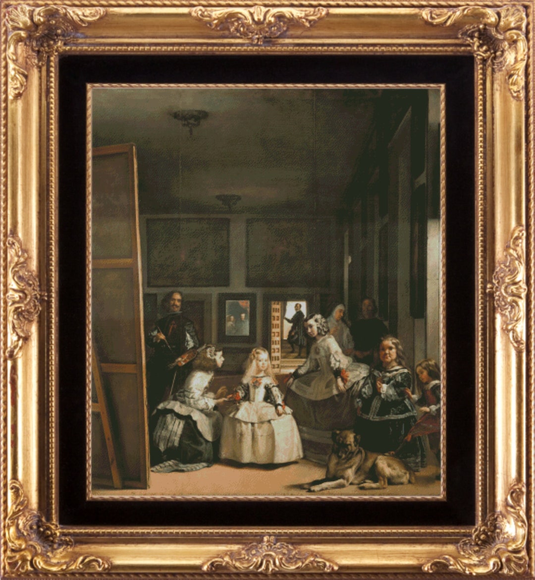 Las Meninas (D. Velazquez) PDF Cross Stitch Chart, Instant Download ...