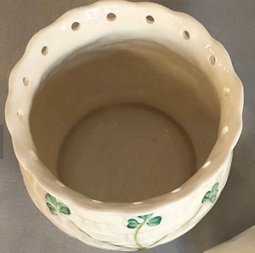 Belleek Shamrock Tea light Tealight Candle Holder | Etsy