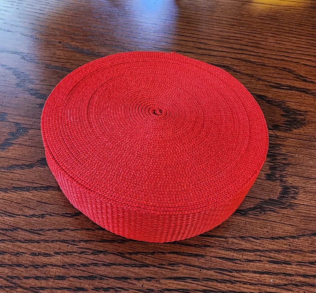 Lightweight Polypropylene Webbing Strapping 1 Inch - Red - 7 Yds - Etsy