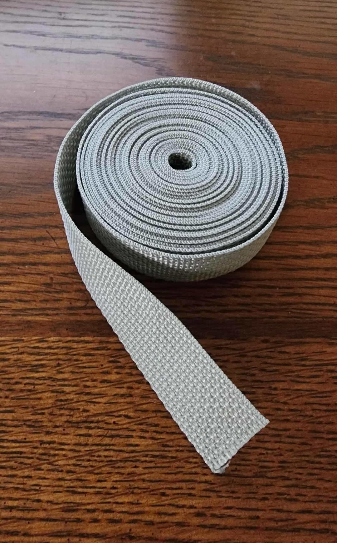 Lightweight Polypropylene Webbing Strapping 1 Inch - Gray/silver - 5 ...