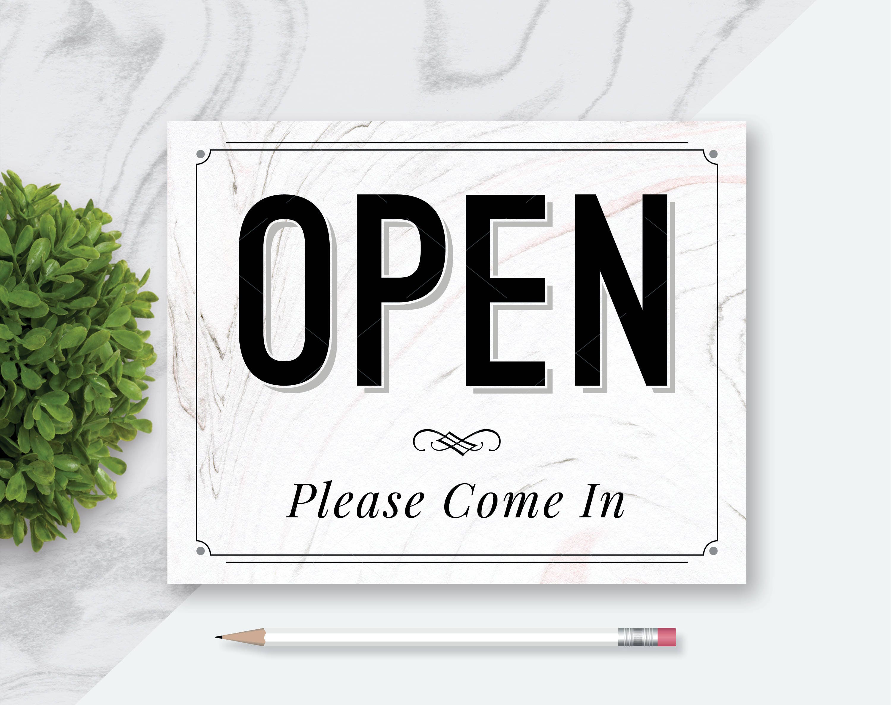 OPEN Printable Sign Welcome Please Come In Printable Sign | Etsy