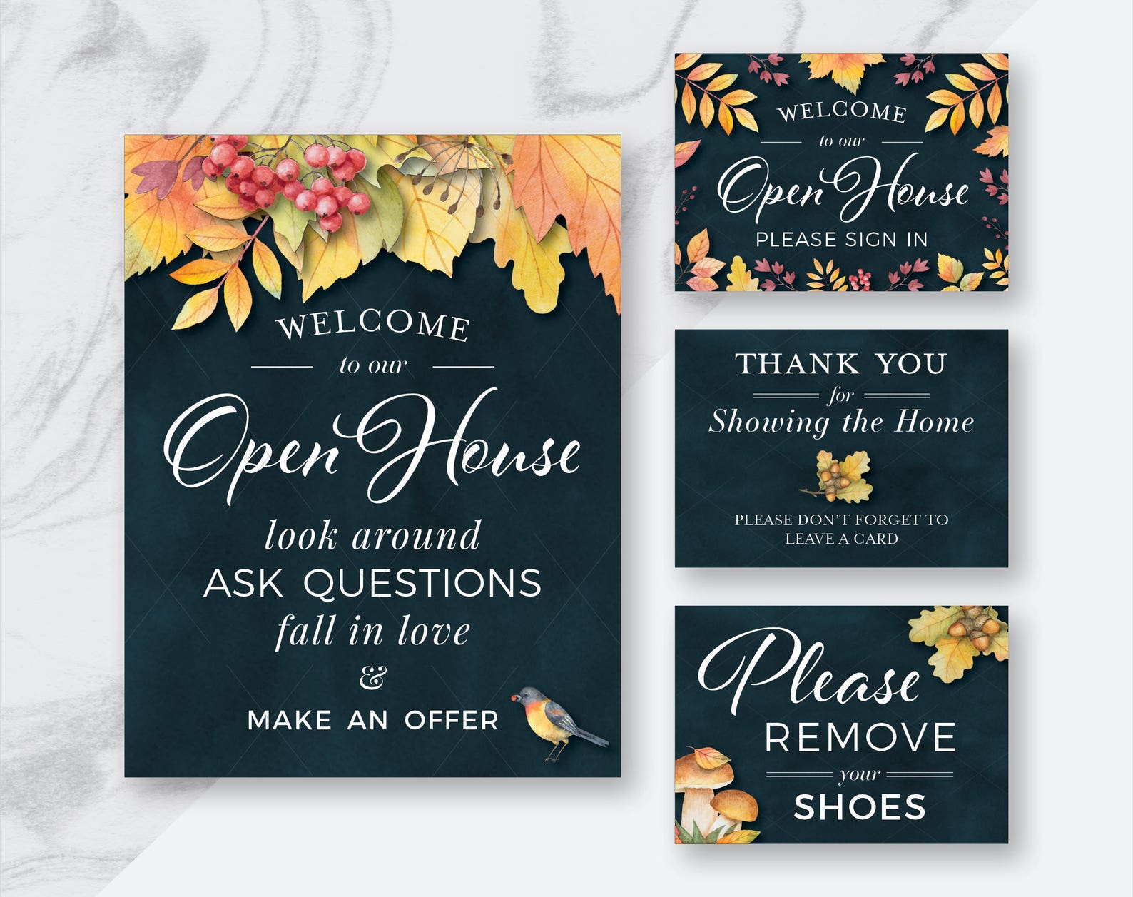Fall Real Estate Welcome to Our Open House Printables Welcome - Etsy