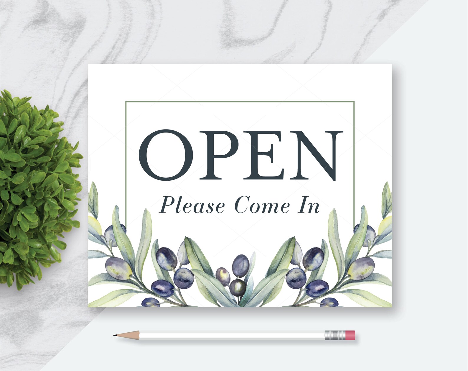 OPEN Printable Sign Welcome Please Come in Printable Sign - Etsy
