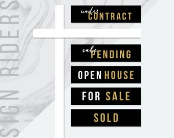 Real Estate Sign Riders - Etsy