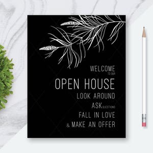Winter Real Estate Open House Signs Welcome to Open House - Etsy