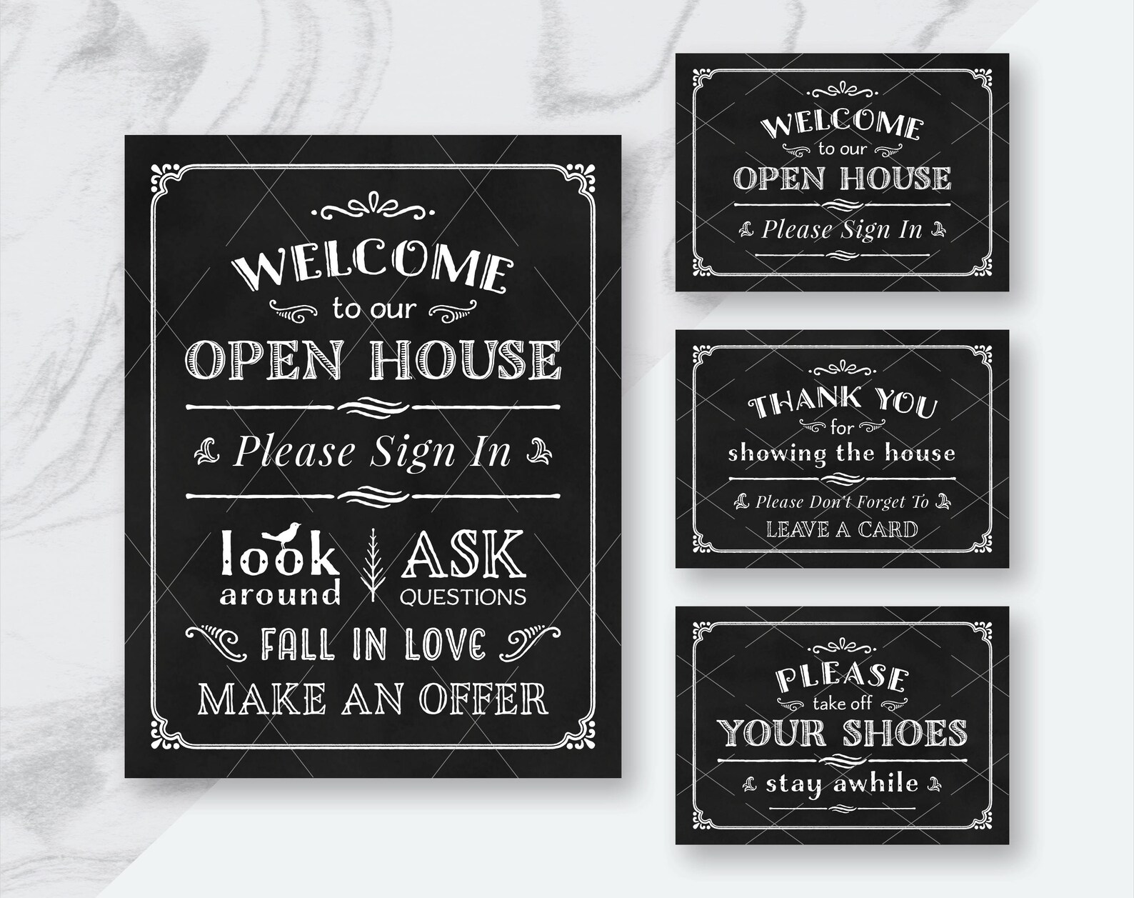 Real Estate Open House Signs Welcome to Open House Please | Etsy