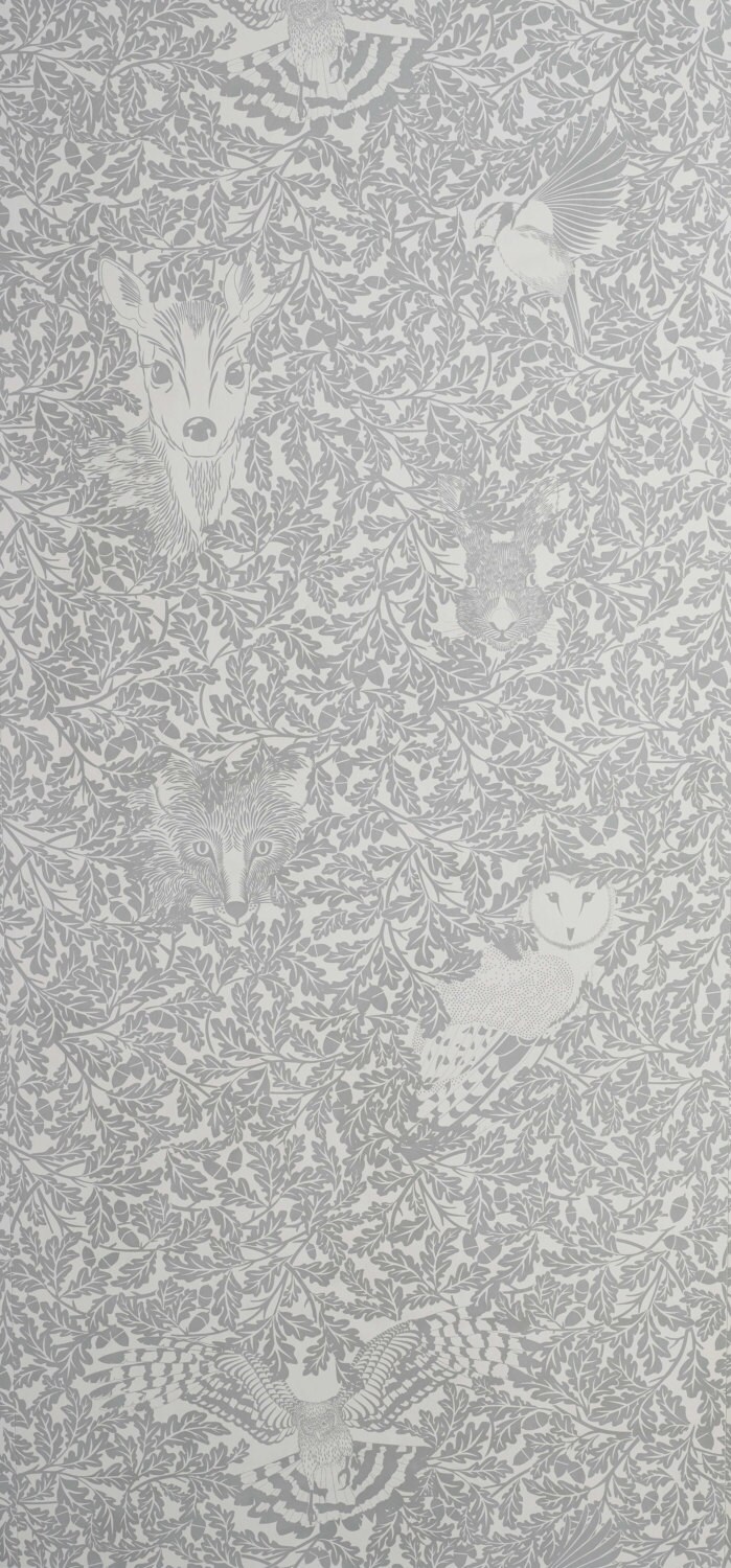 FOREST Dust Dove Grey Wallpaper 10 Meter Roll - Etsy UK
