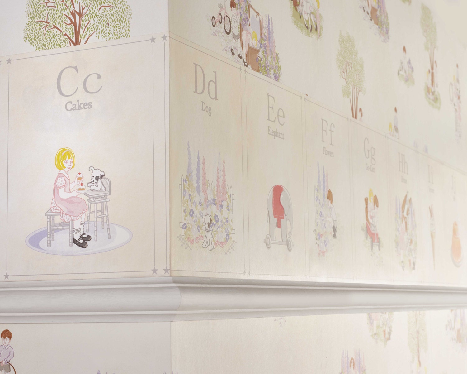 ALPHABET Border Wallpaper 10 Meter Roll - Etsy