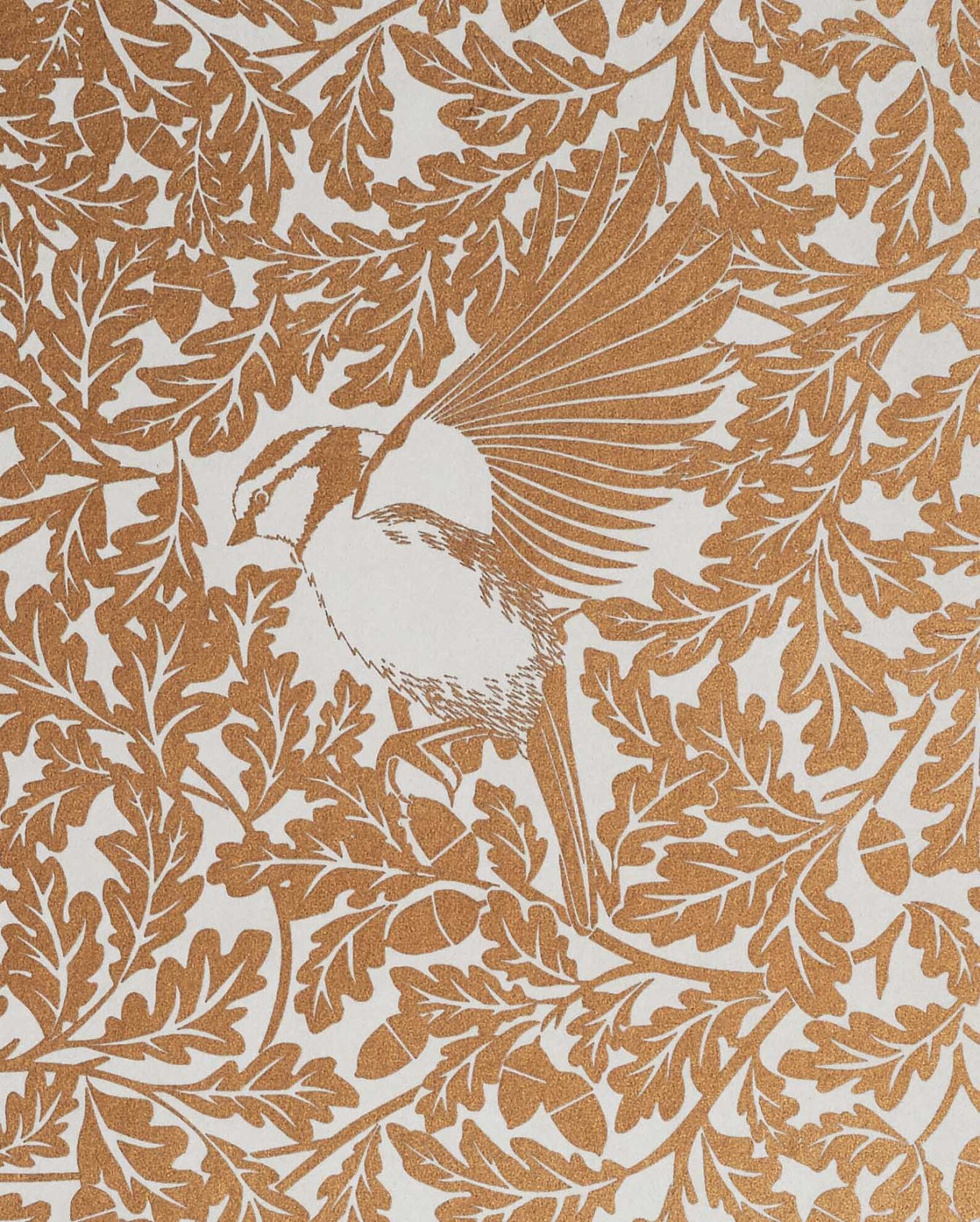 FOREST Copper Hand Screen Print Wallpaper, 10 Meter Roll. - Etsy