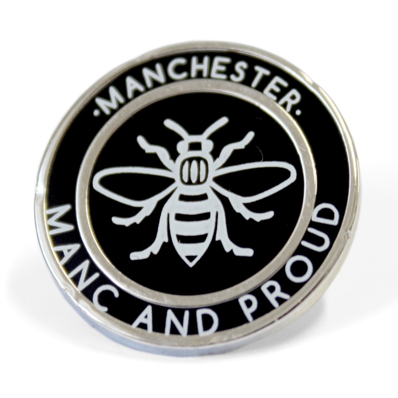 Manc and Proud Worker Bee Enamel Pin Badge Nickel-Free Metal | Etsy