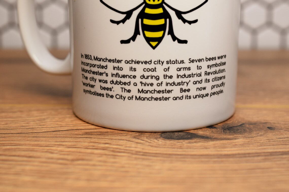 History of the Manchester Worker Bee Mug - Produced in UK - Manc and ...