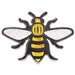 Gold Glitter Manchester Bee Pin Badge - Enamel Nickel-free Metal Brooch ...