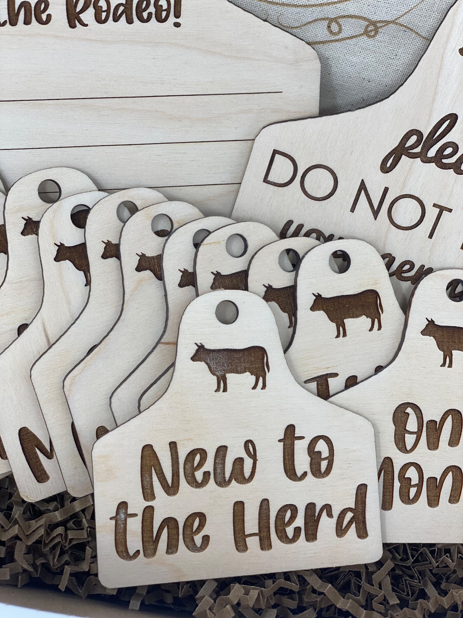 Cow Tag Monthly Milestones and Birth Announcement - Etsy