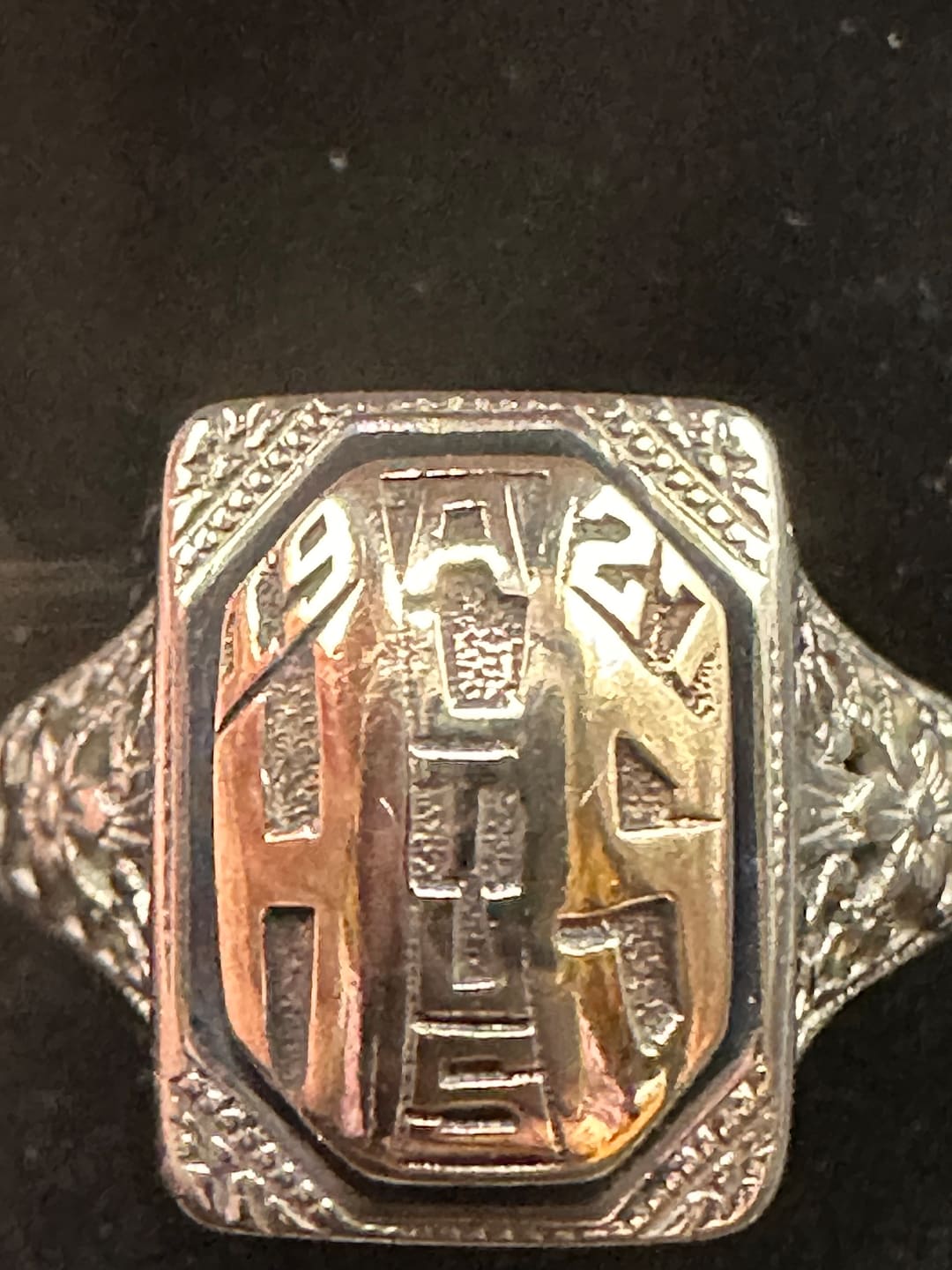 Very Vintage 1927 10K Yellow and White Gold Class Ring~altus ~size 5 1/ ...