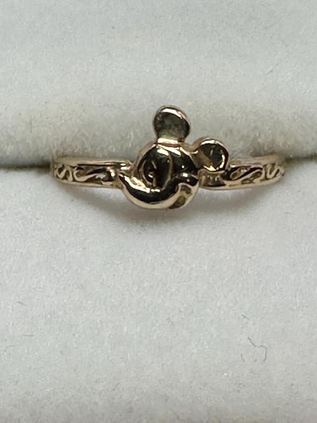 10K Yellow Gold Mickey Mouse Ring by Disney~size 1 1/2 - Etsy