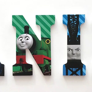 Thomas the Tank Engine Wooden Letters, Custom, Train Letters, Boy Girl ...
