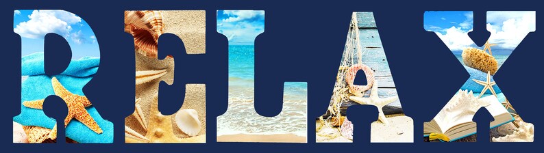 Beach Wooden Letters, Custom, Ocean Theme, Under the Sea Letters ...