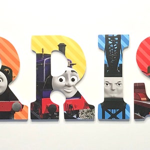 Thomas the Tank Engine Wooden Letters, Custom, Train Letters, Boy Girl ...