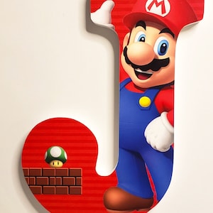 Super Mario, Mario Brothers Wooden Letters, Custom, Boy Girl Kid ...