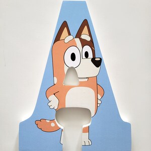 Bluey the Dog Wooden Letters, Custom Wood Letters, Boy Girl Bedroom ...