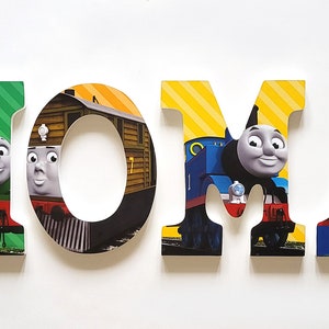 Thomas the Tank Engine Wooden Letters, Custom, Train Letters, Boy Girl ...