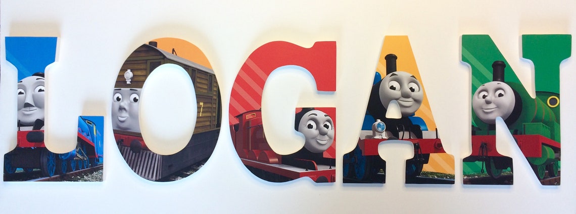 Thomas the Tank Engine Wooden Letters Boy or Girl Bedroom - Etsy