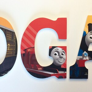 Thomas the Tank Engine Wooden Letters, Custom, Train Letters, Boy Girl ...