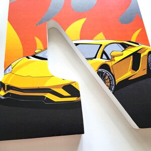 Hot Rod Wooden Letters, Race Car Letters, Custom, Car Theme, Boys Rooms ...