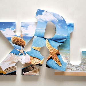 Beach Wooden Letters, Custom, Ocean Theme, Under the Sea Letters ...