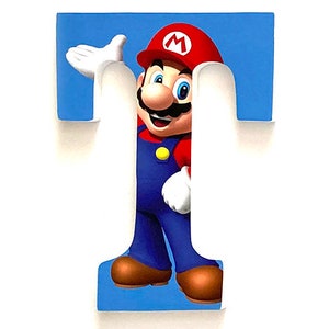 Super Mario, Mario Brothers Wooden Letters, Custom, Boy Girl Kid ...