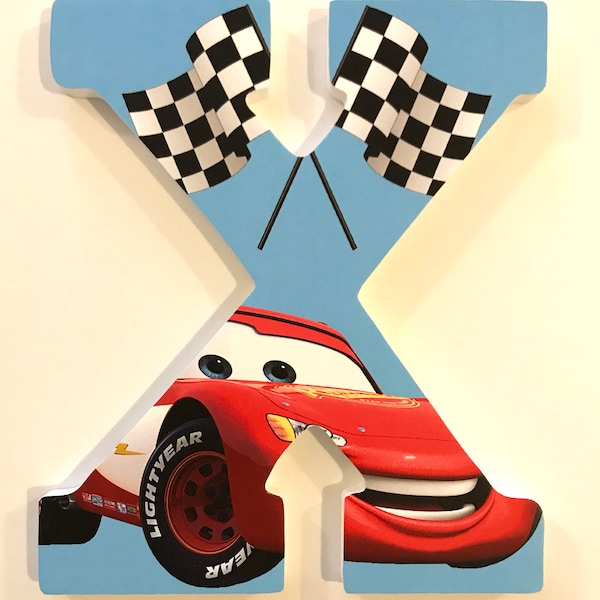 Lightning Mcqueen Wood Sign - Etsy