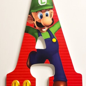 Super Mario, Mario Brothers Wooden Letters, Custom, Boy Girl Kid ...
