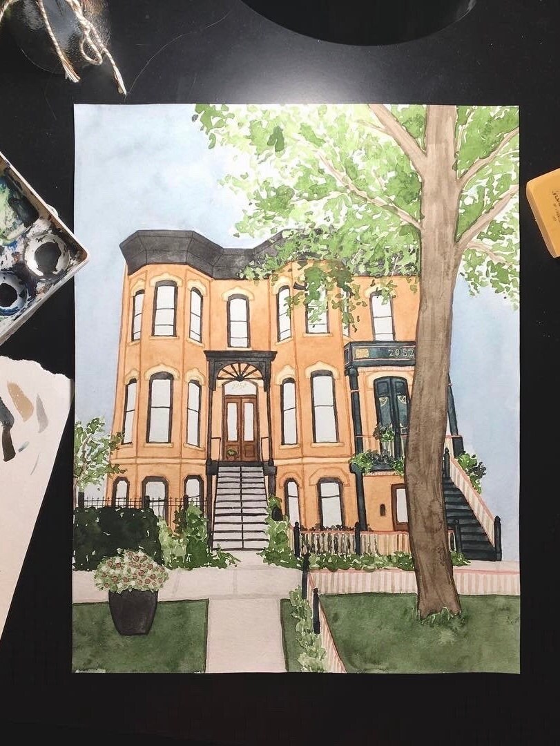 Custom Home Portrait - Etsy