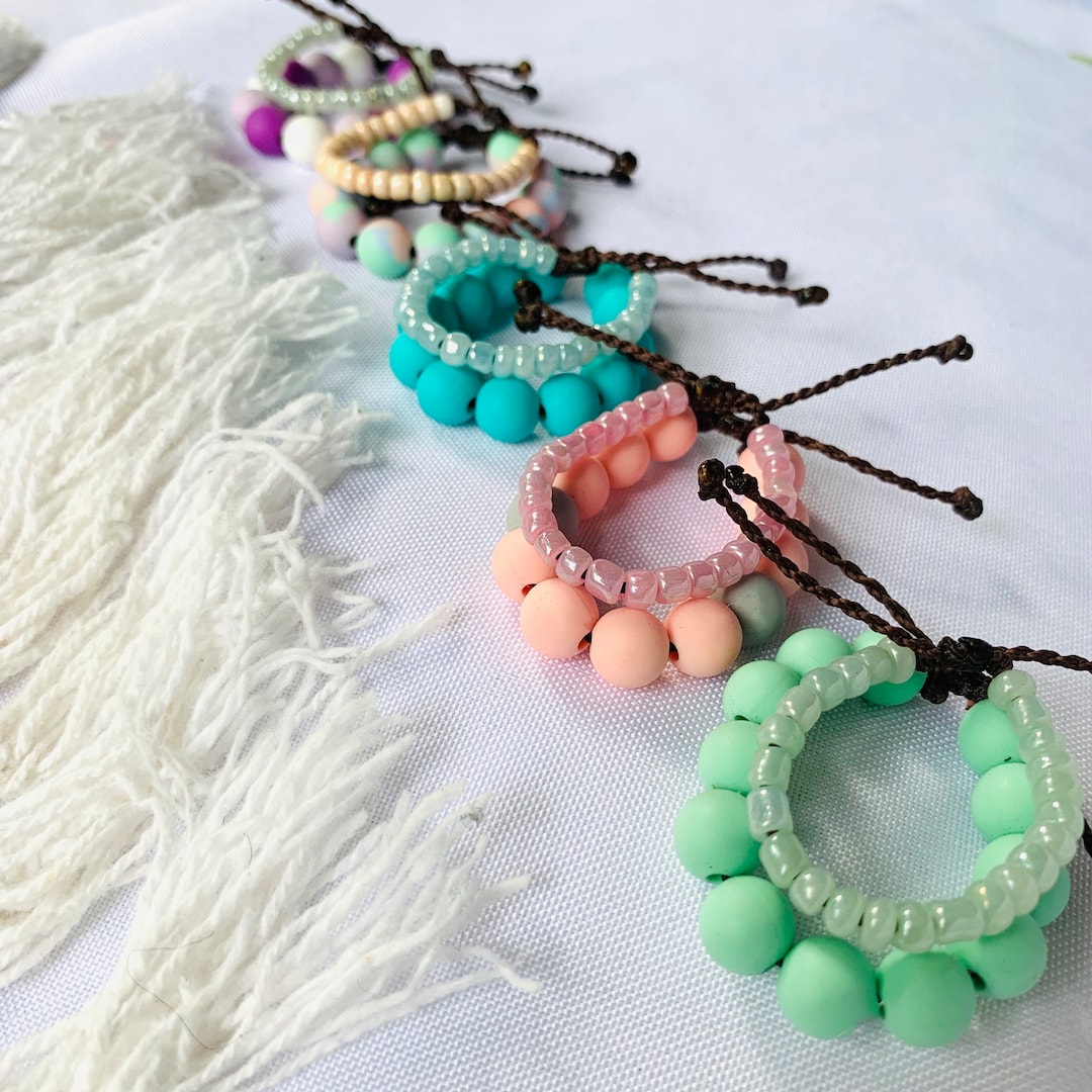 Silicone Beaded Baby Bracelets, Toddler, Personalized & Custom ...