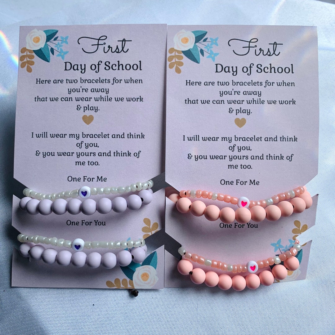 First Day of School Bracelet, Back to School Bracelet, Mommy and Me ...