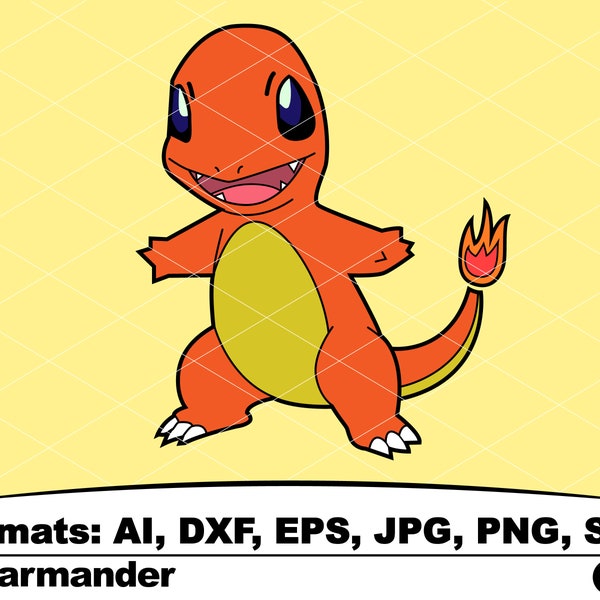 Charmander Svg - Etsy