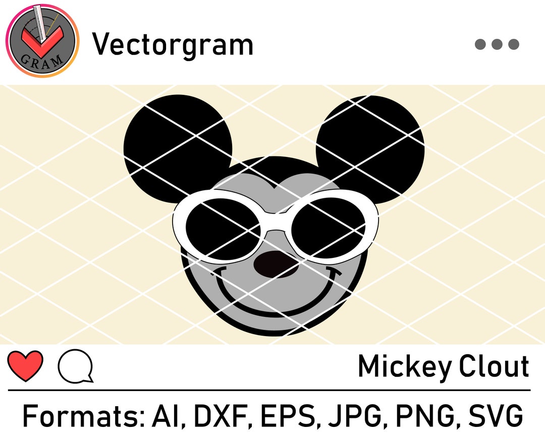 Mickey Mouse With Clout Goggles Svg Cut File for Silhouette or Cricut ...